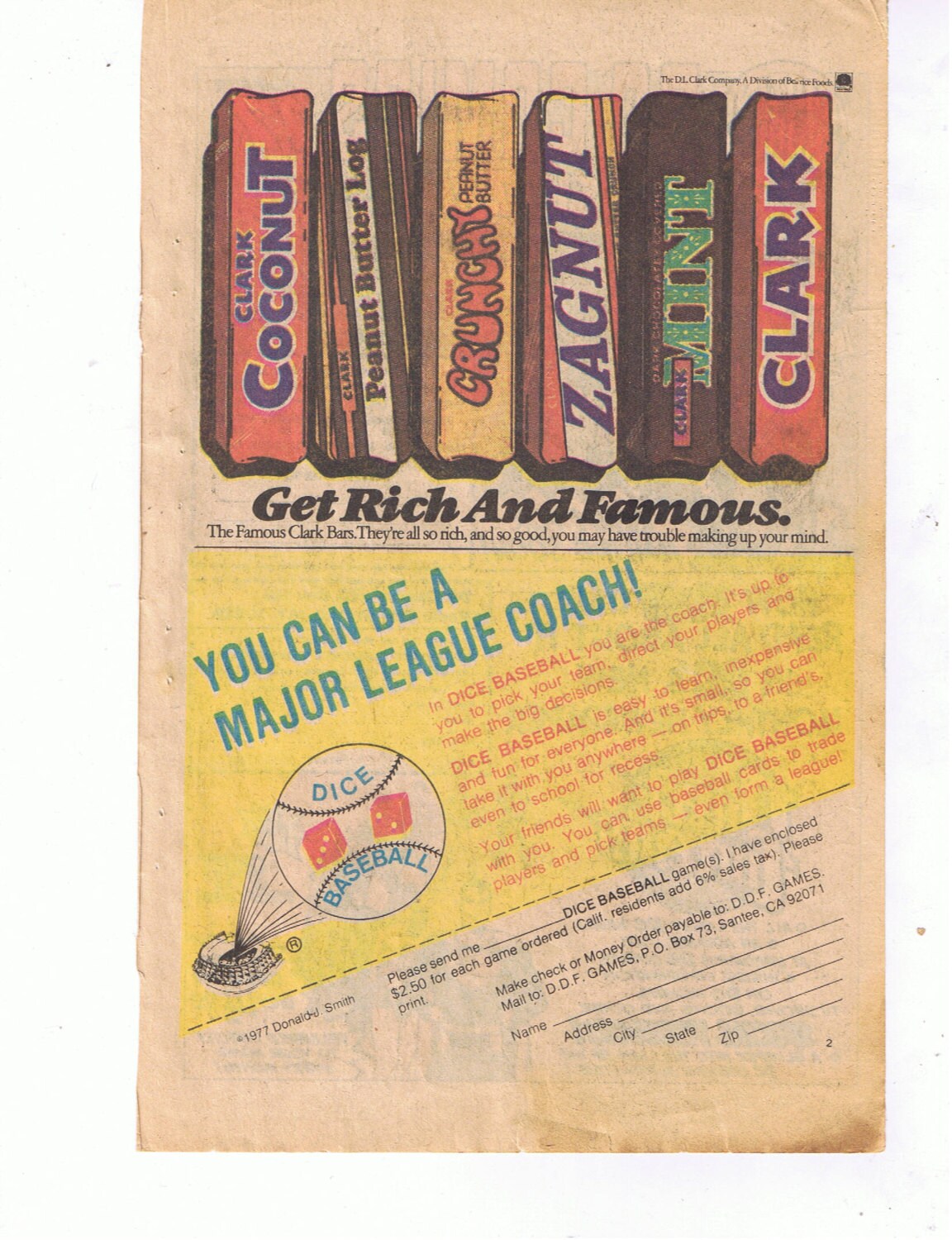 1977 2 Sided DC Comics / Candy Bars Baseball Vintage Comic | Etsy