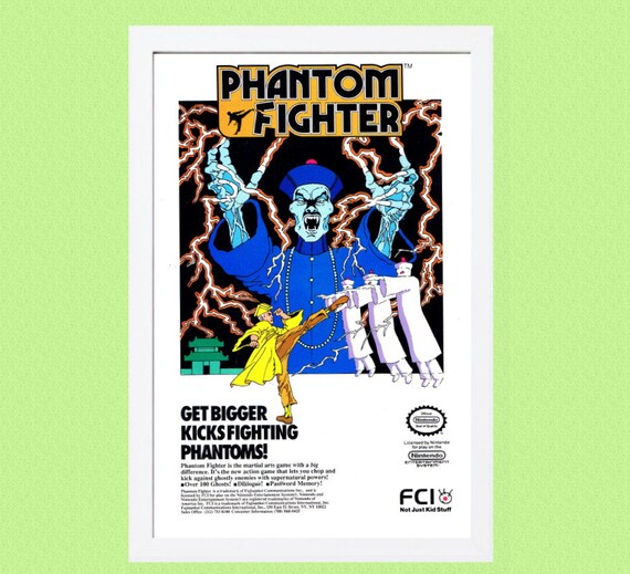 1989 fantôme FIGHTER NES Nintendo vidéo jeu Ad | Etsy