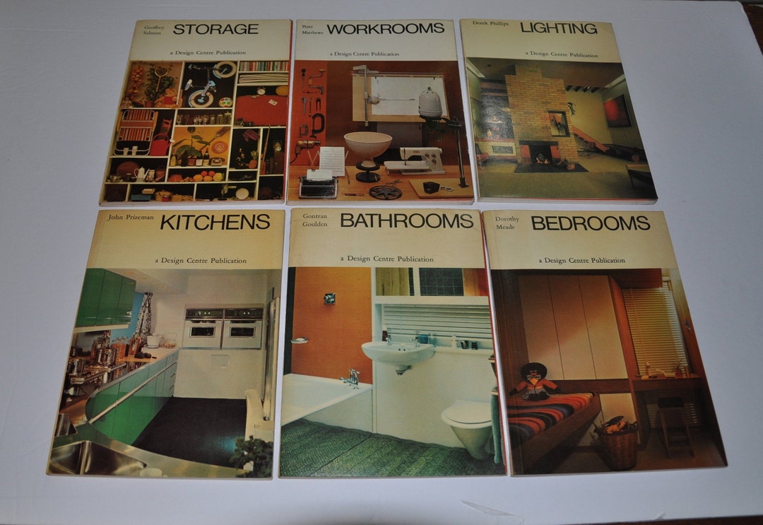 6 X Vintage Design Centre Publications Kitchens Storage Workrooms ...