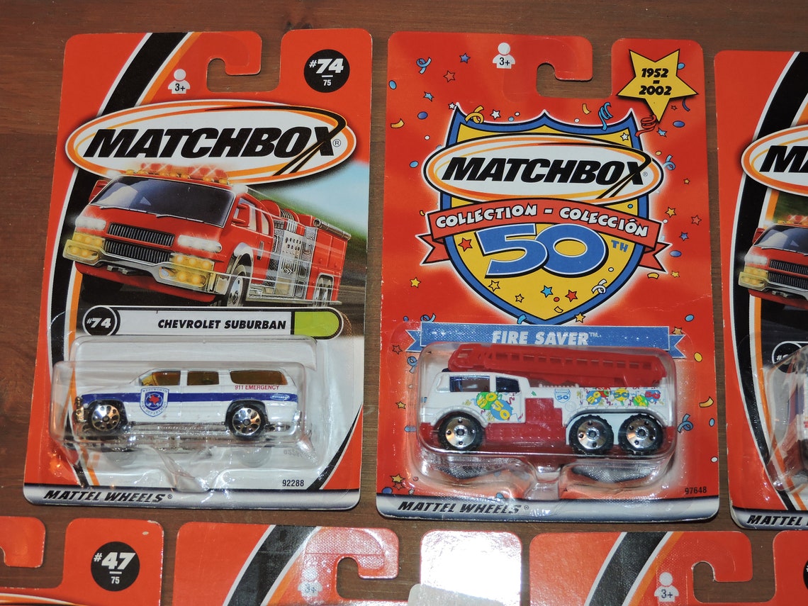 7x Firetrucks & Vehicles Vintage Matchbox Sealed Die-cast Toy - Etsy