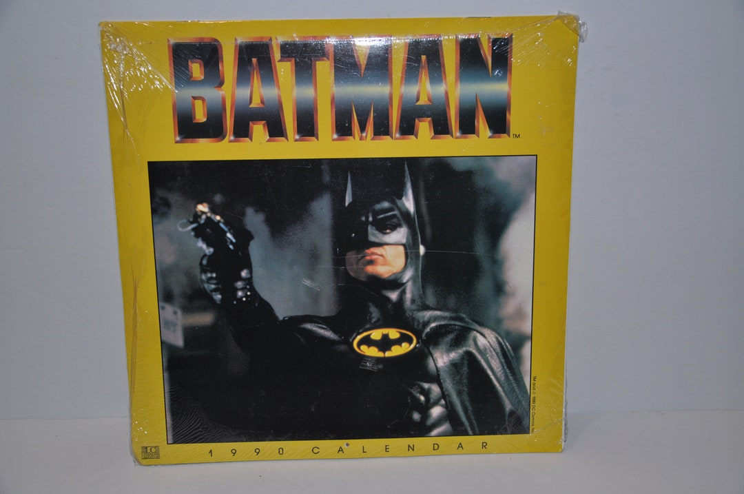 Batman 1990 Vintage 12 Month Calendar - Jack Nicholson Michael Keaton ...