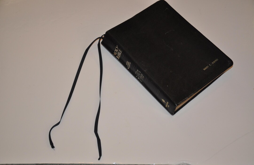 Vintage Nelson the Open Bible KJV King James Version Genuine Black ...