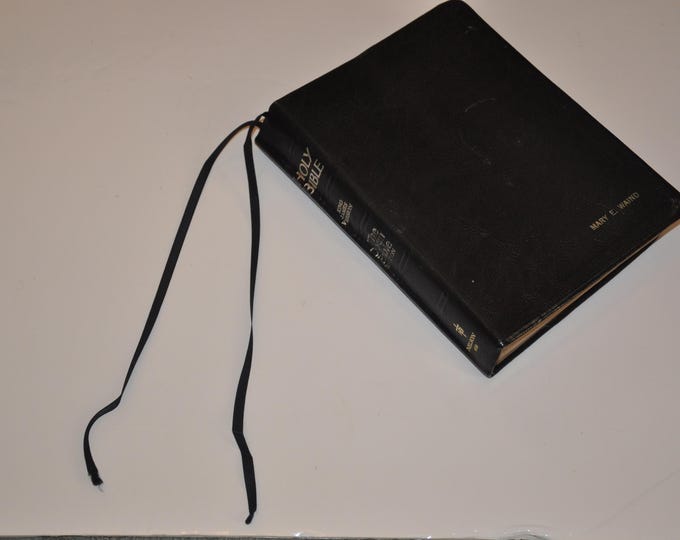 Vintage Nelson the Open Bible KJV King James Version Genuine Black ...