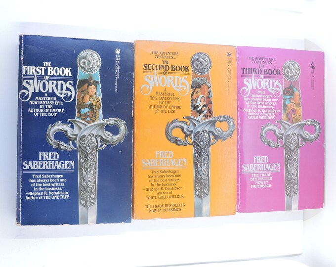 Book of Swords #1, #2 & #3 by Fred Saberhagen TOR Fantasy Fiction ...