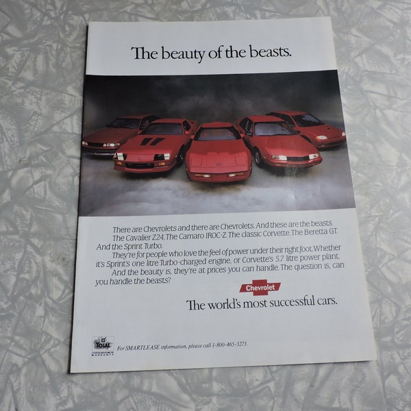Chevrolet Car Ads - Etsy
