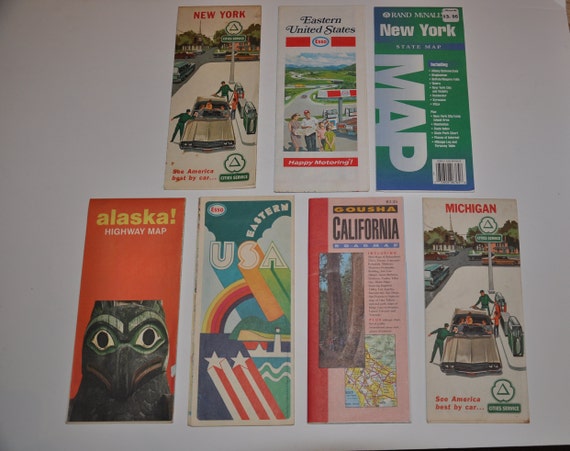Vintage United States Road Maps and Brochures Lot - Etsy