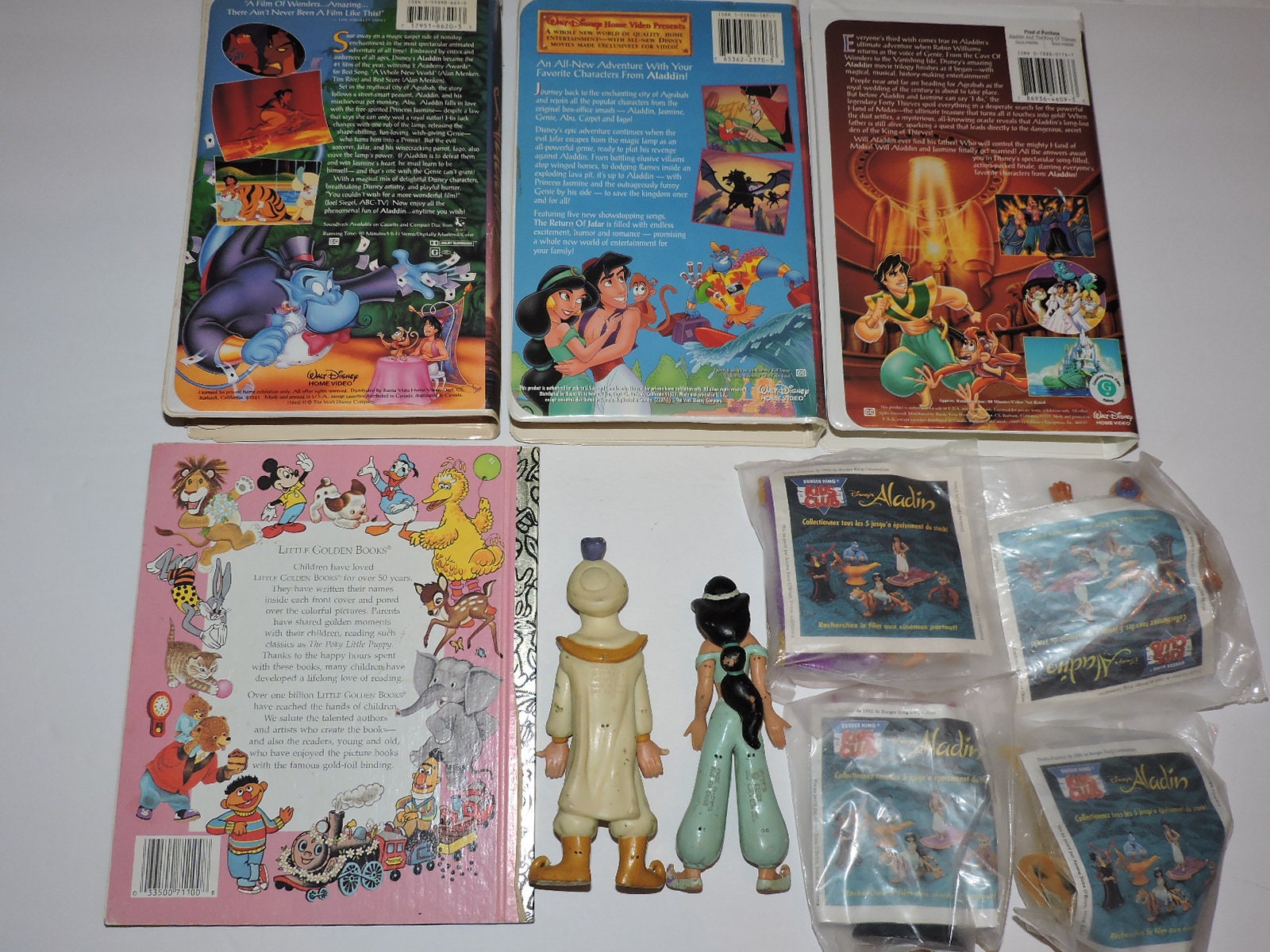 Lot of Aladdin Walt Disney VHS Tapes Book Toys & Figures | Etsy