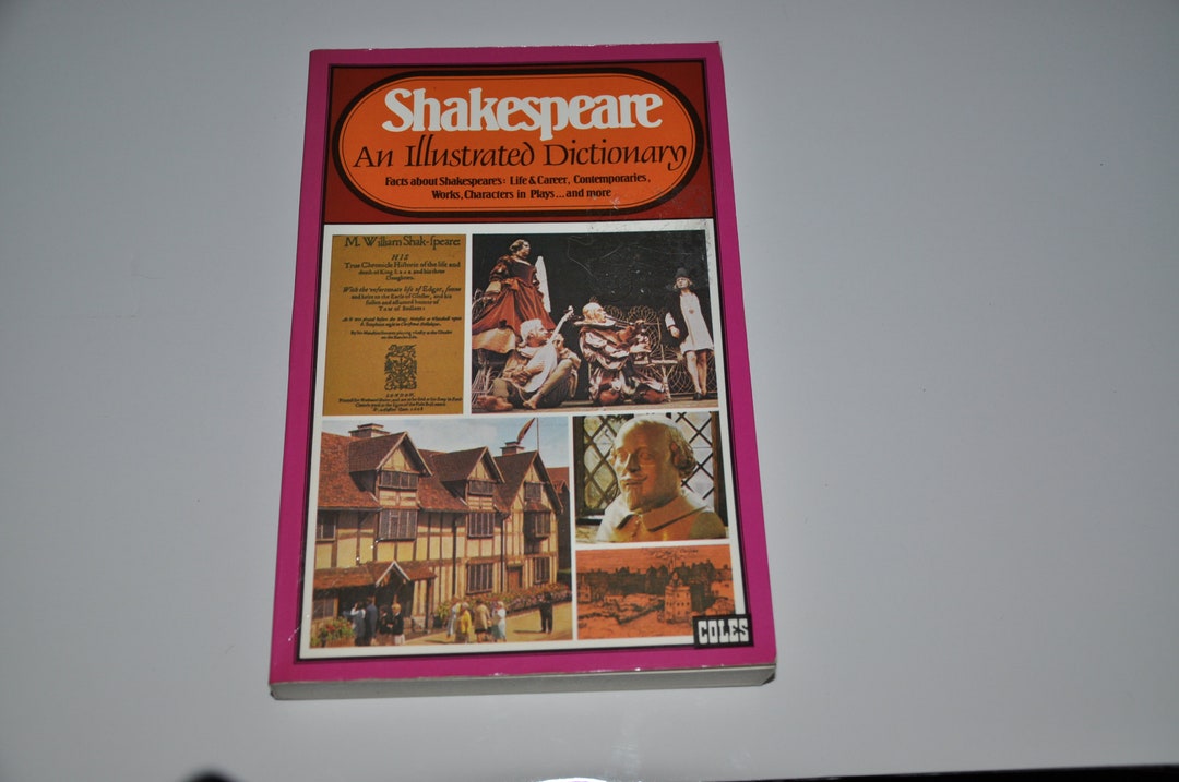Shakespeare: an Illustrated Dictionary Vintage Softcover Book - Etsy