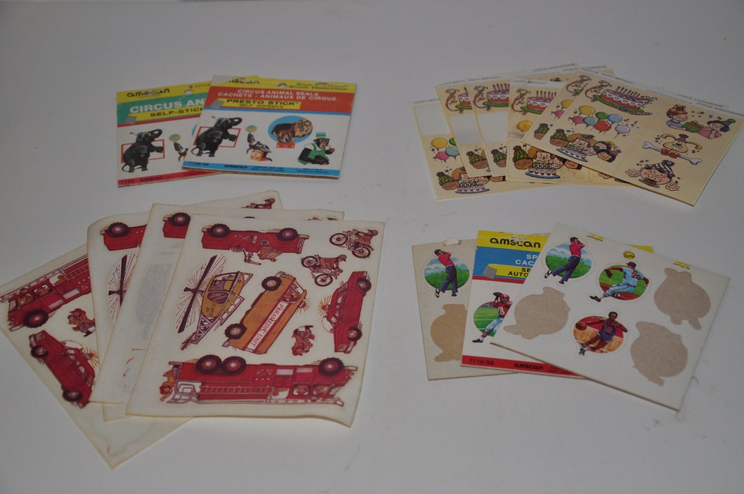 Lot of Loose Vintage Stickers - Etsy