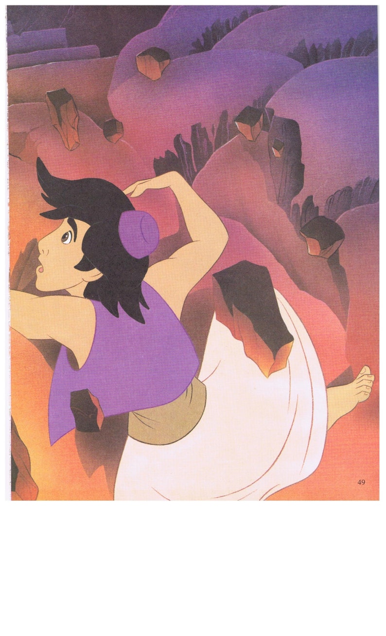 5x Disney Aladdin Vintage Full Page Childrens Book Prints - Etsy
