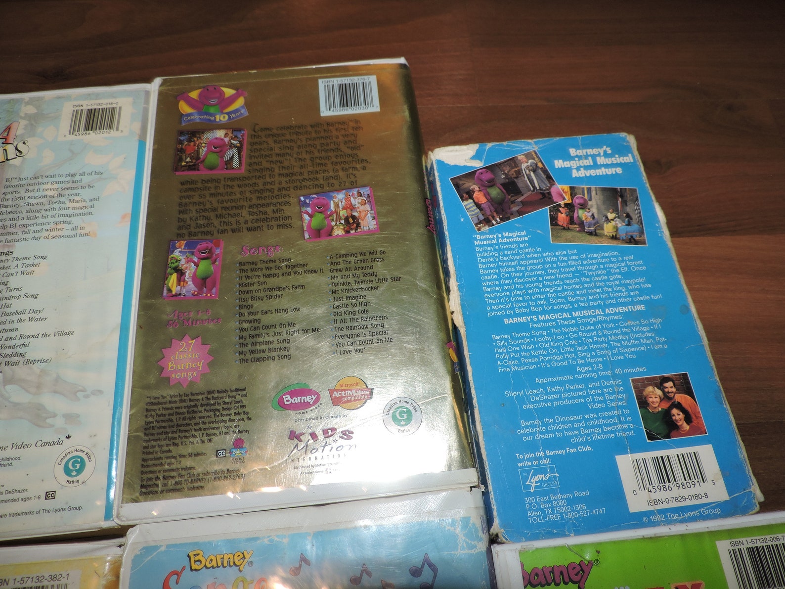 Lot of 8 Barney VHS Cassette Tapes - Etsy