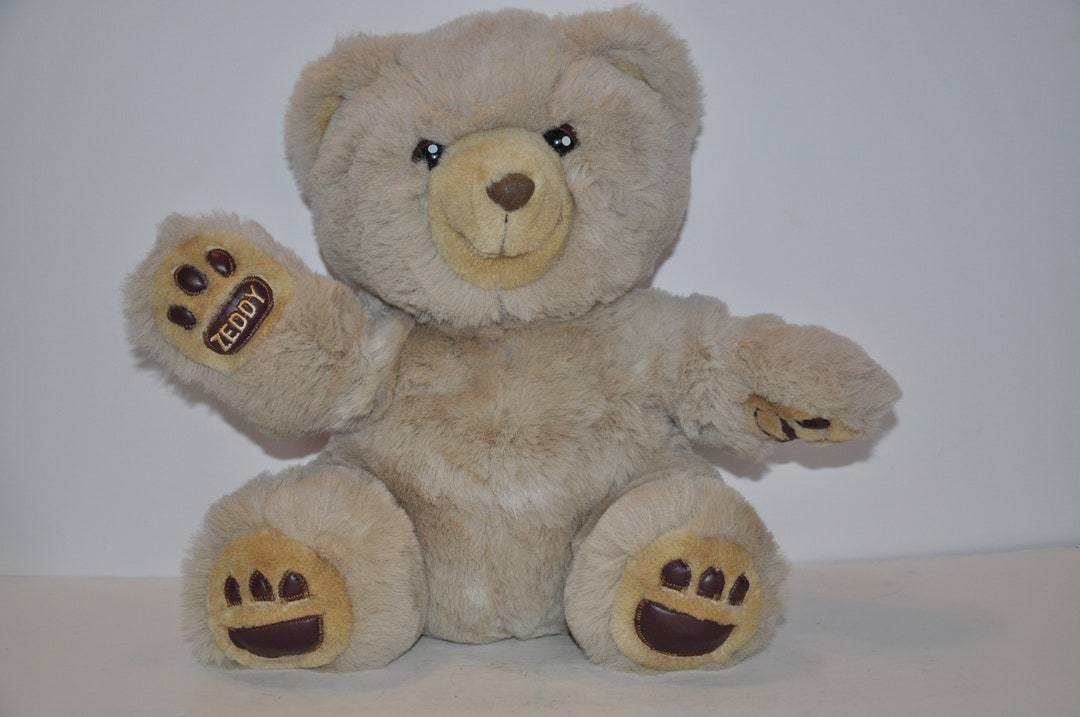 Vintage Zellers Zeddy Teddy Bear Mascot Soft Stuffed Plush - Etsy