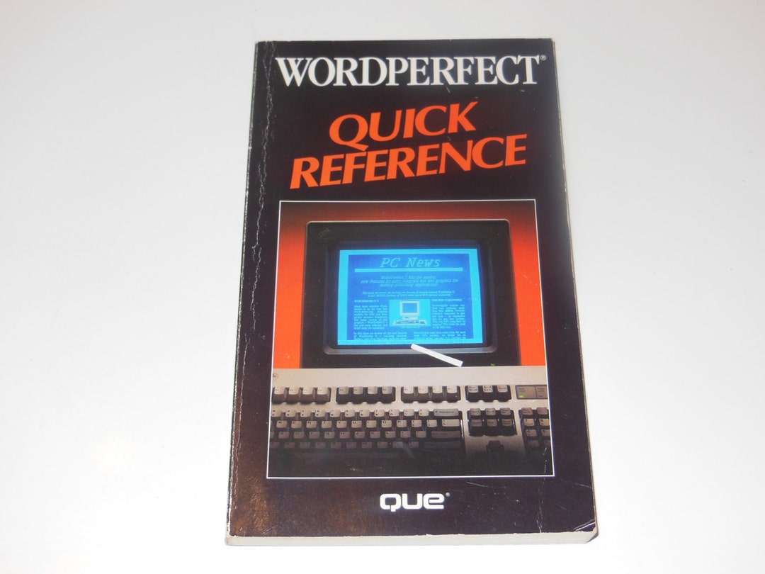 Wordperfect: Quick Reference Handbook Vintage 1990 Paperback Book - Etsy
