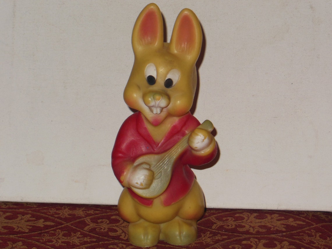 Plastic Bunny Rabbit Squeeze Figure Toy 9 - Etsy