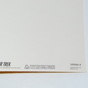 1976 Large Star Trek Congratulations meritorious Service | Etsy