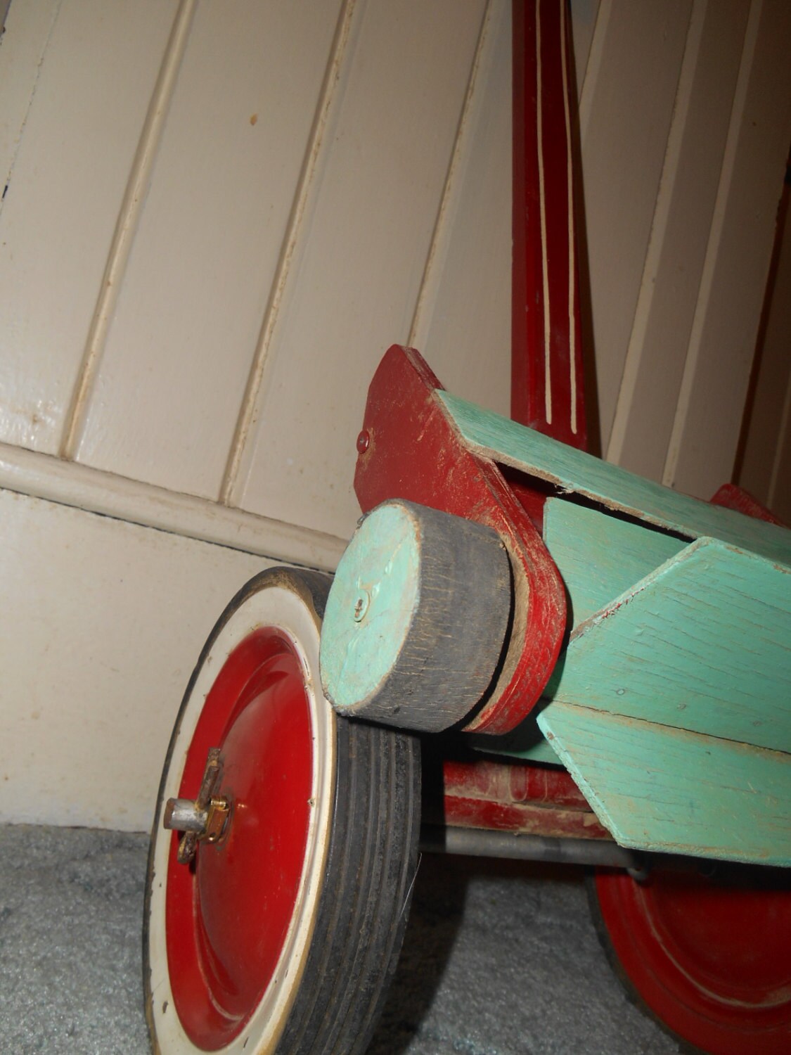 Antique Toy Folk Art Lawn Mower - Large - Etsy