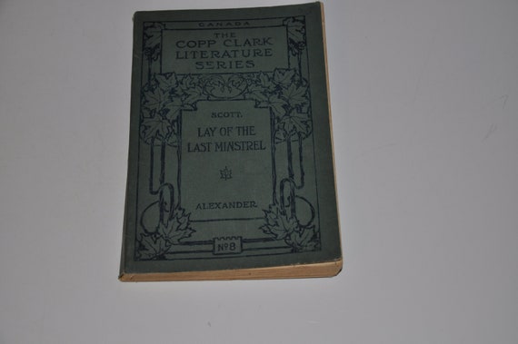 1901 The Copp Clark Literature Series No. 8 SCOTT'S Lay - Etsy España