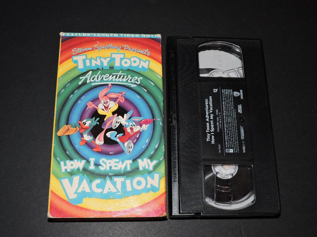 VHS & Button - Vhs Tape Plus Original 1990s Tiny Toons Tv Show ...