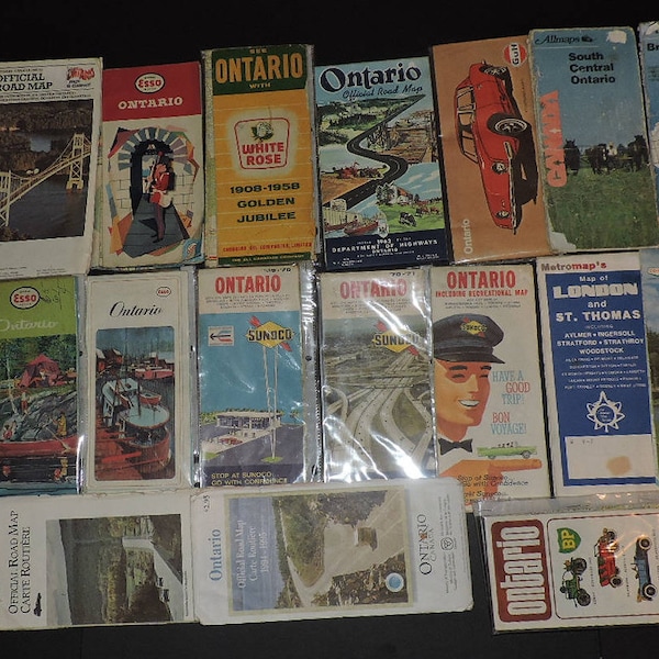 1960s Road Map - Etsy