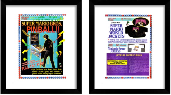 Super Mario Bros. Pinball Contest Ad 2 Page 1992 Nintendo | Etsy