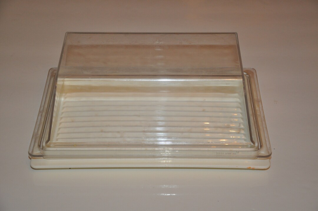 TUPPERWARE Vintage 2 Piece Tupperware Butter Cheese Meat Keeper Tray - Etsy