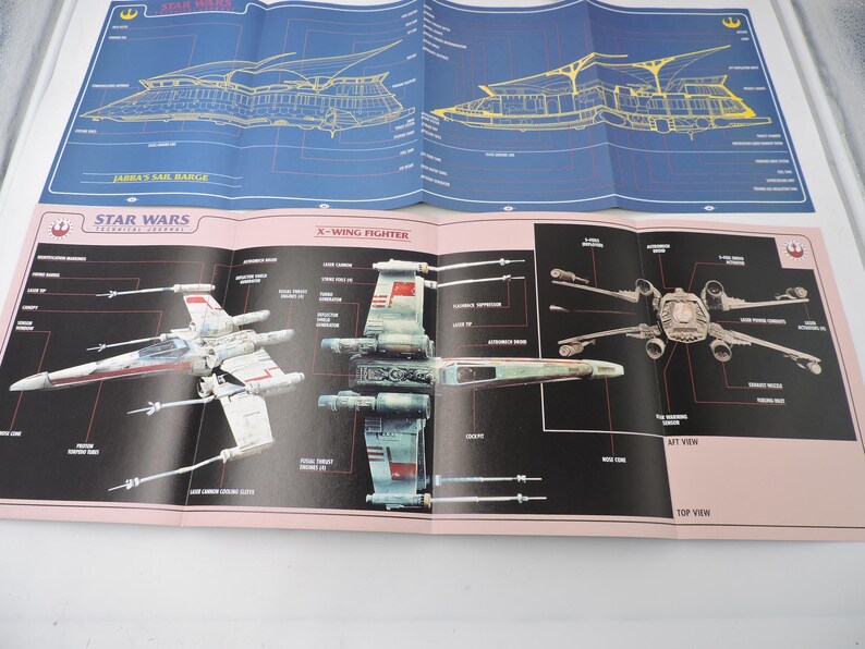 Vintage Fold-out Star Wars Blueprint Schematic Posters - Your Choice - Etsy