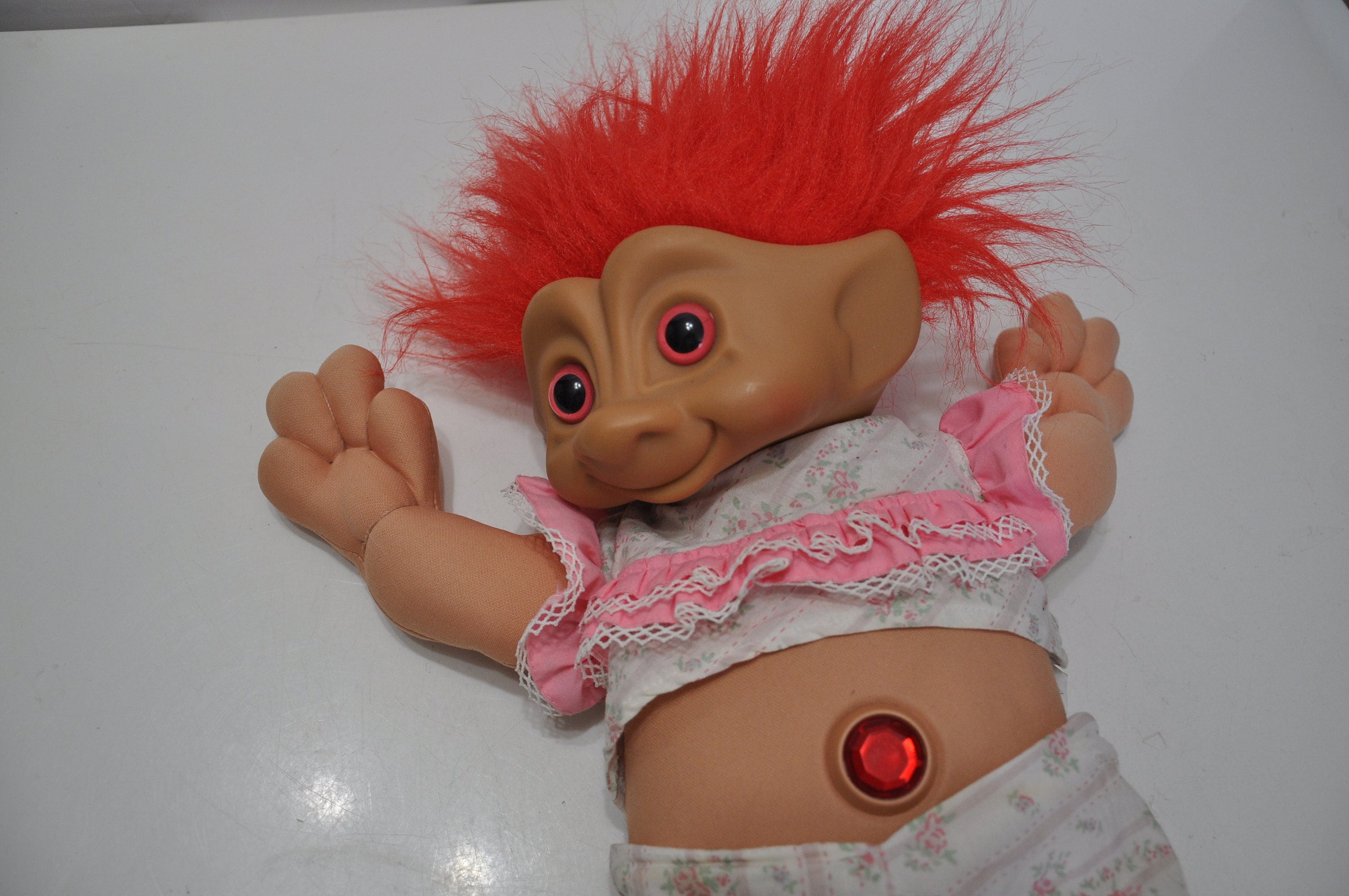 Treasure Troll Vinyl and Plush Doll 1991 by Ace Novelty | Etsy