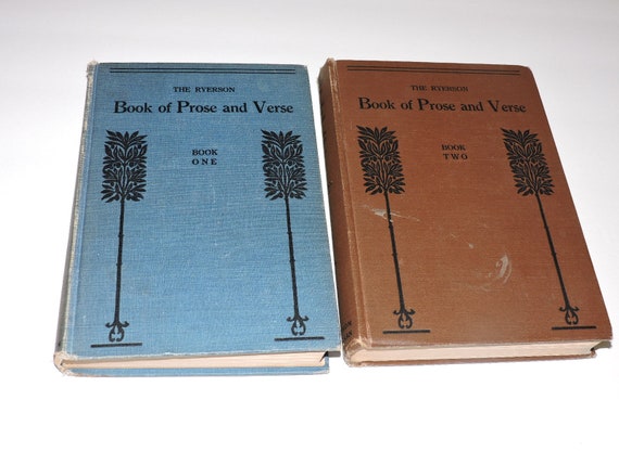 1930s the Ryerson Book of Prose and Verse Book One and Two - Etsy