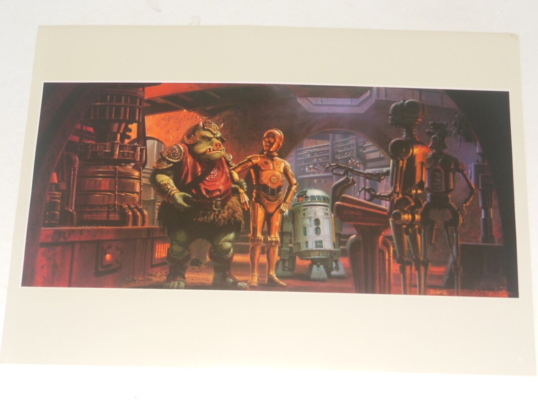 1983 Droid Work Assignment Original Vintage Star Wars ROTJ Painting ...