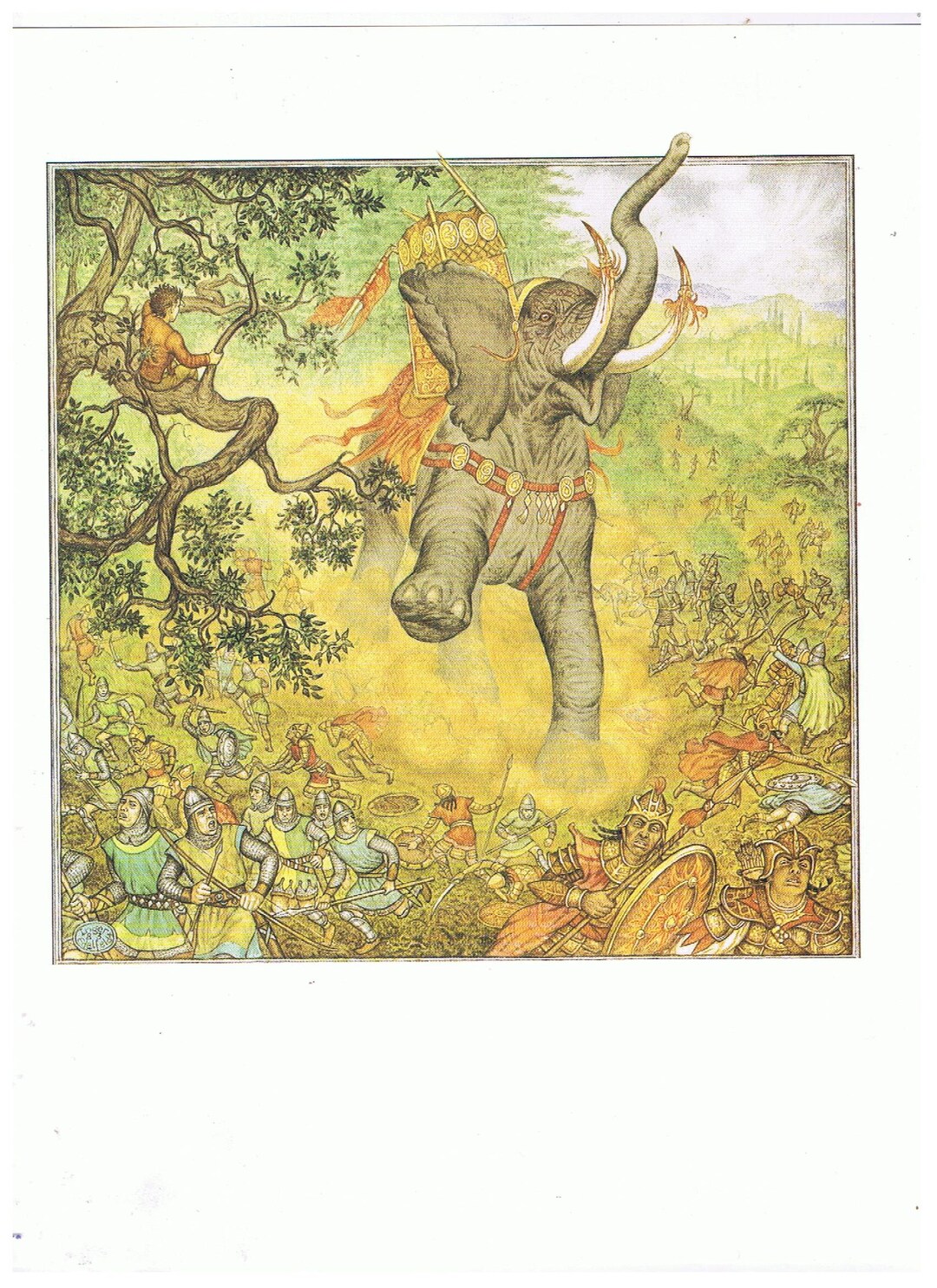 The Oliphaunt the Two Towers Vintage J.R.R. Tolkien Hobbit - Etsy