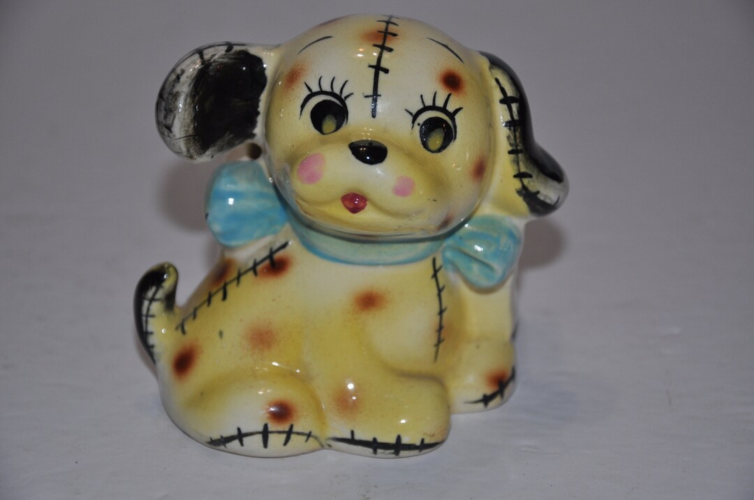 Adorable Puppy Dog Planter Vintage Shefford Animal Figurine Ceramic ...