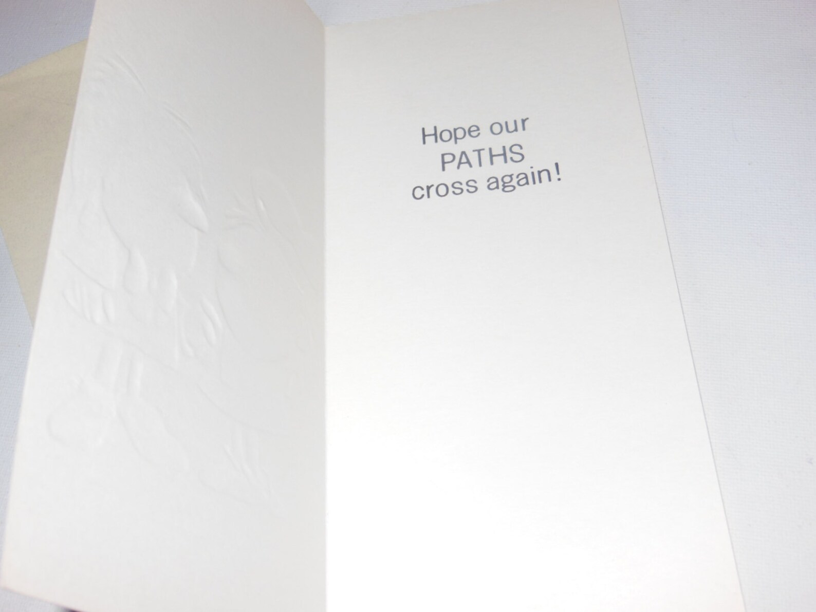 Vintage Unused Goodbye Greeting Card 1970s | Etsy