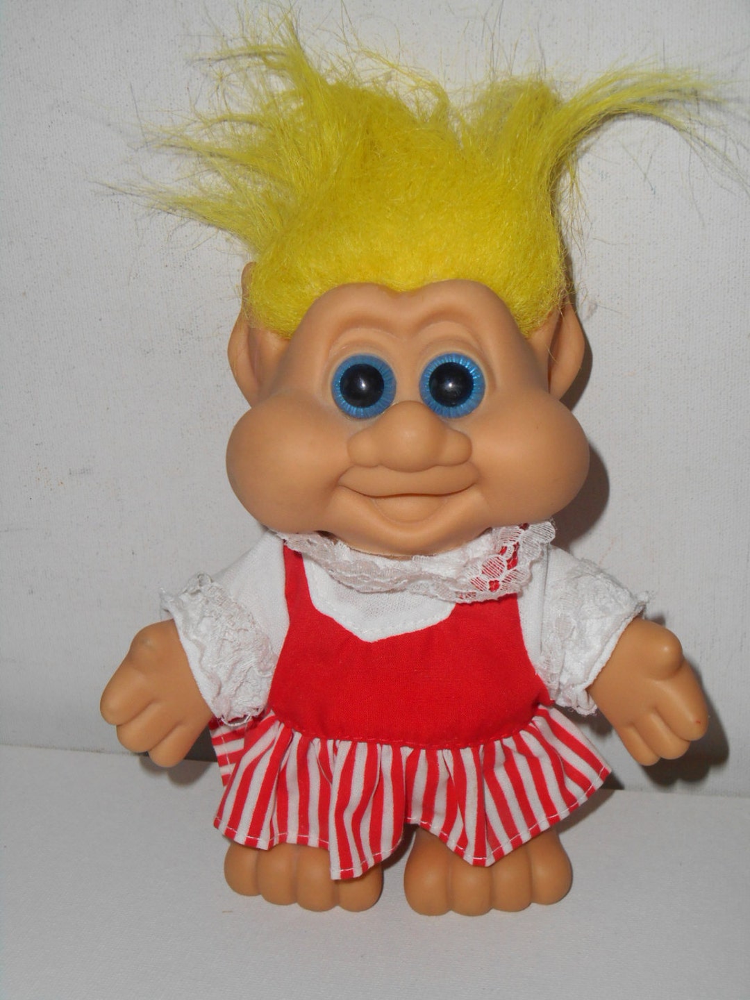 Large (8"+ Hair) Vintage Troll 1991 Yellow Hair I.T.B. International ...