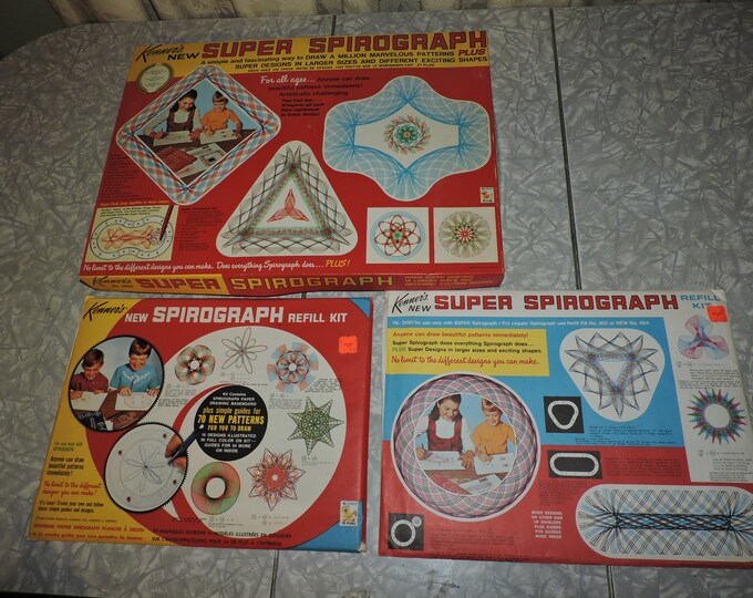 Vintage Kenner's Super Spirograph 1969 No 2400 Plus Extra Refills - Etsy