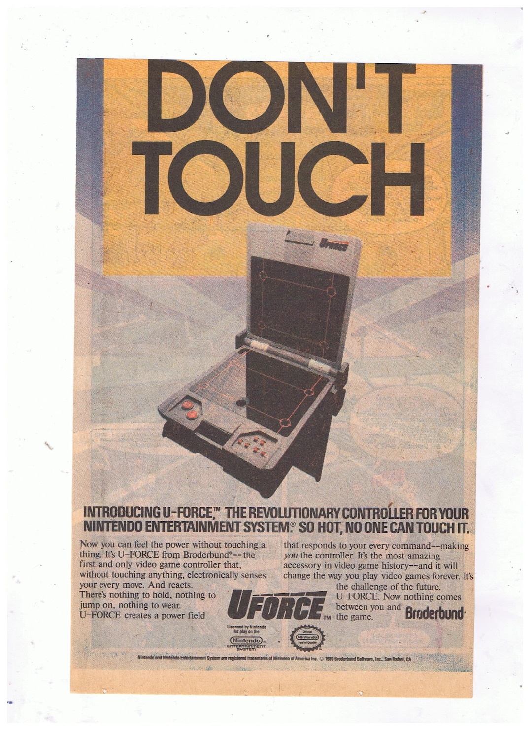 1989 UFORCE Controller Nintendo Entertainment System NES Vintage Video ...