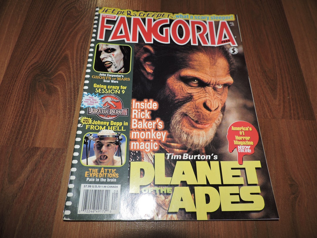 FANGORIA Horror Entertainment Magazine Issue #205 2001 Planet of the ...