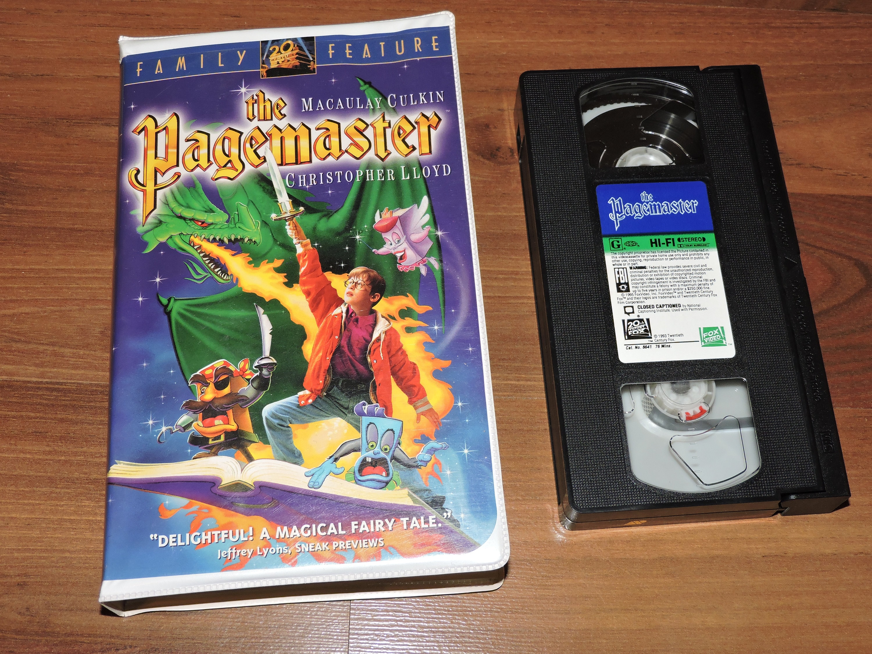 The Pagemaster 1995 Movie VHS Tape - Etsy UK