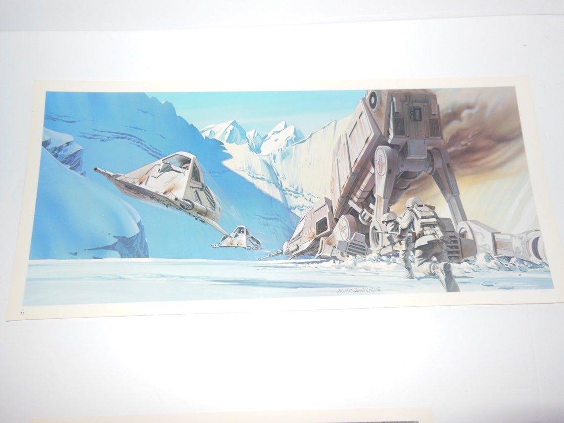 Hoth Battle 1980 Original Vintage Star Wars Painting Print by - Etsy Canada