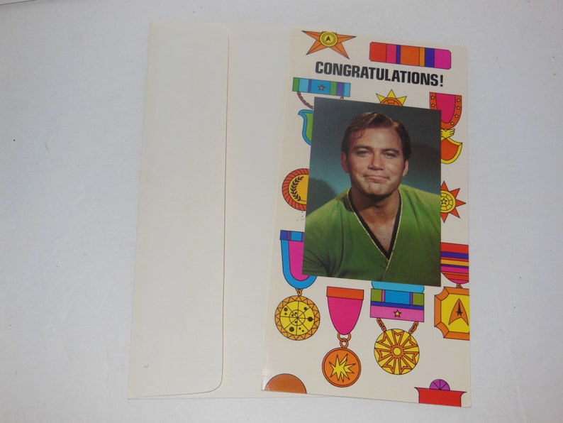 1976 Large Star Trek Congratulations Meritorious Service | Etsy