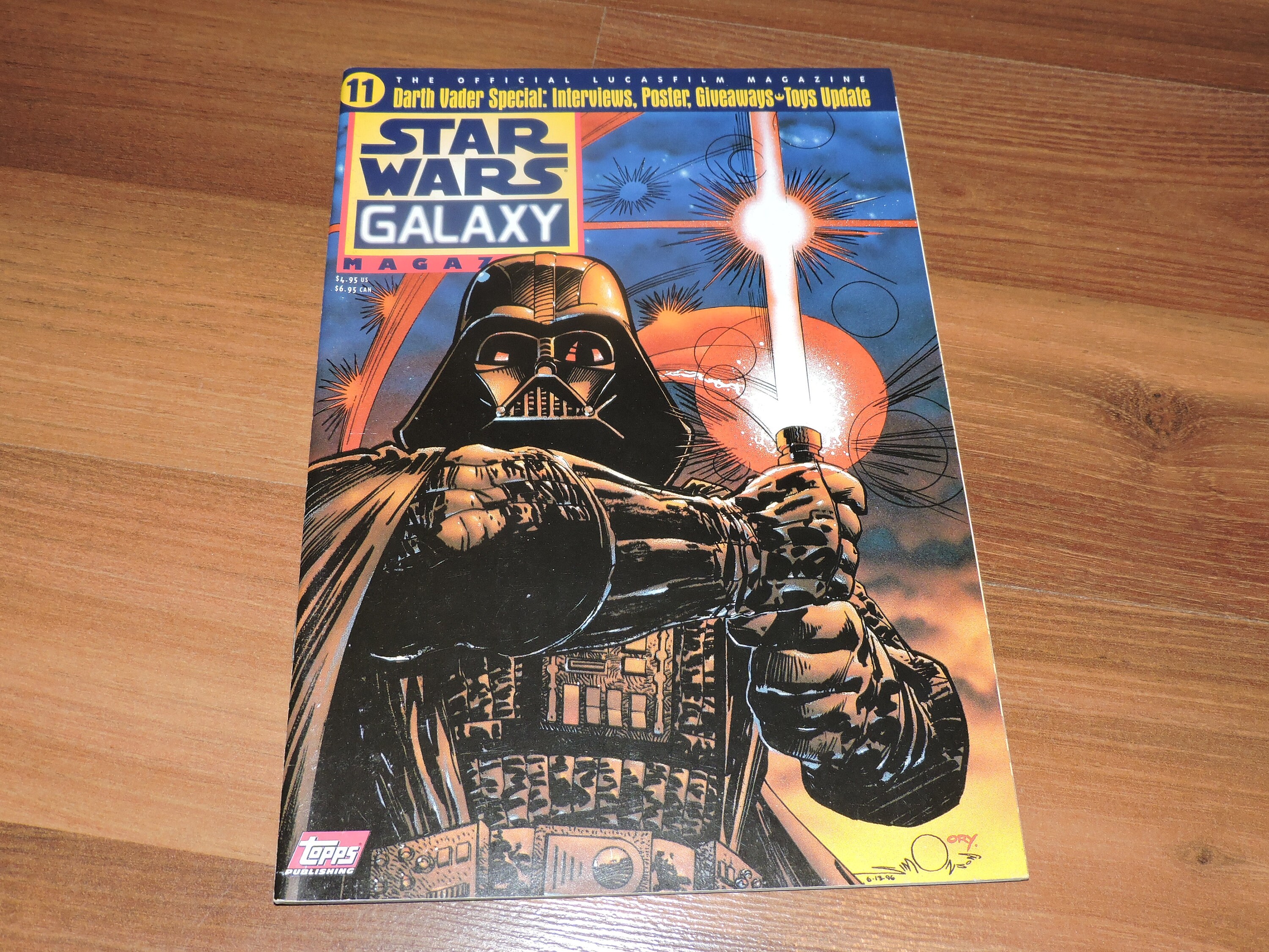 Star Wars Galaxy Magazine Issue 11 Darth Vader Cover Topps | Etsy