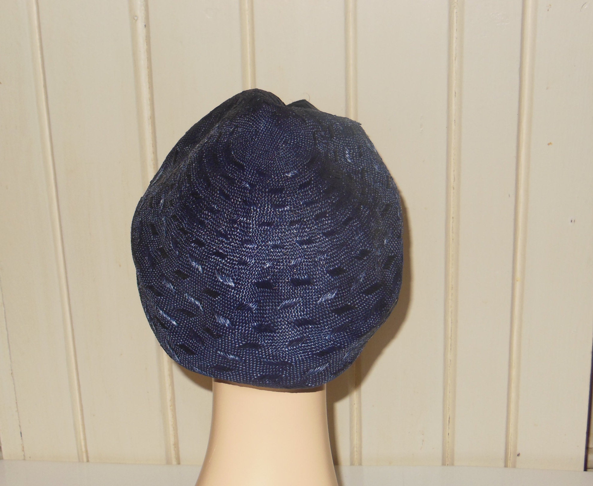 Vintage Eaton's Ladies Navy Blue Hat | Etsy