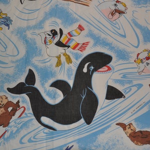 1985 SEA WORLD Set of Rare Vintage Twin Size Fabric Bed Sheets - Etsy