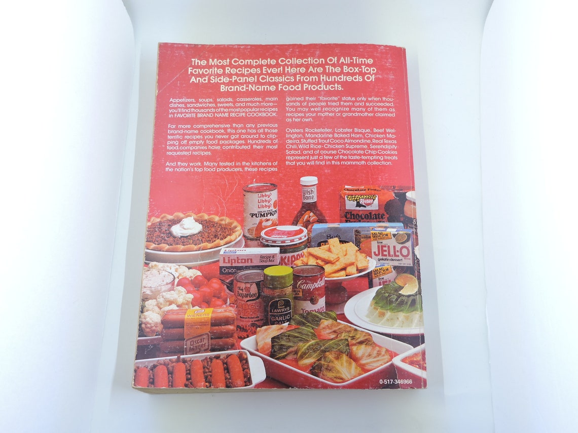 1981 Favorite Brand Name Recipe Cookbook Vintage Cook Book - Etsy