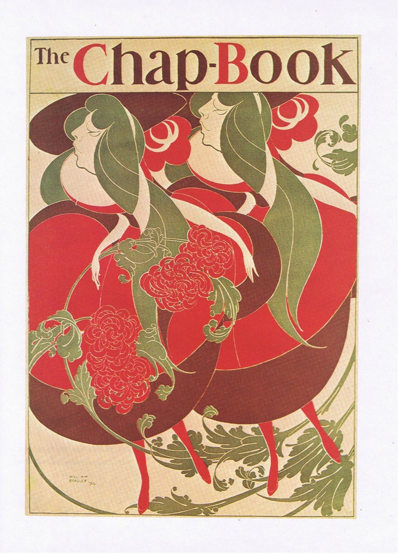 1970s Print of 1894 Poster for the Chap Book, "the Twins" by Will ...