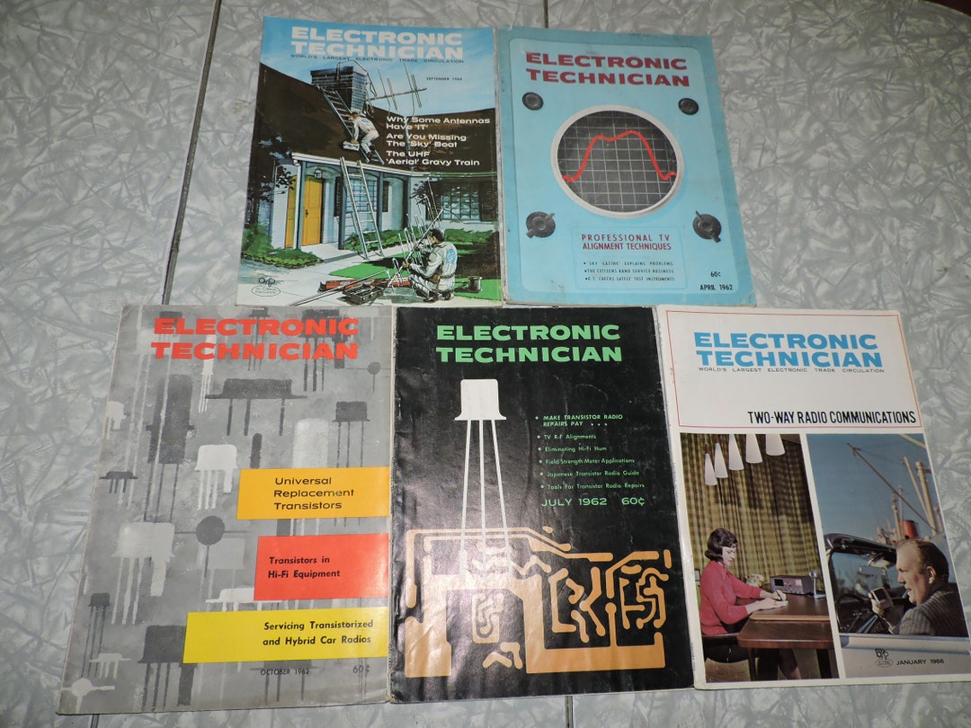 Lot of 5x 1960s Electronic Technician Magazines - Etsy