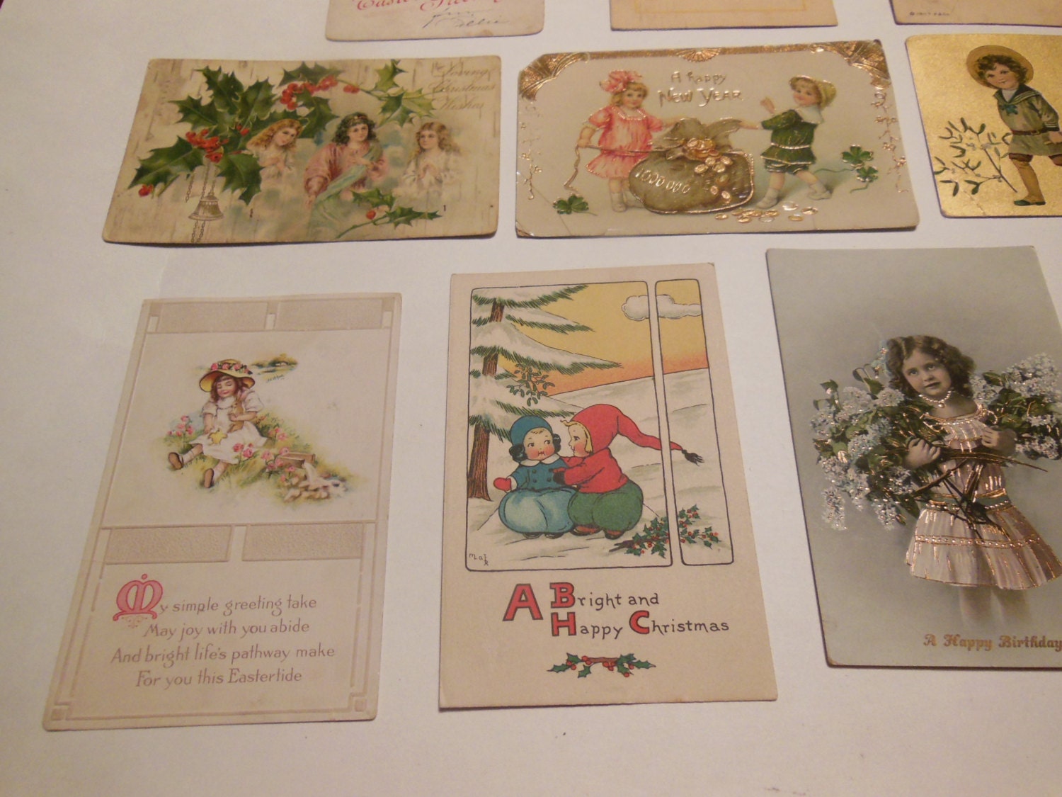 13 X Vintage Children Postcards Lot Original Boy Girl Child Post Cards ...
