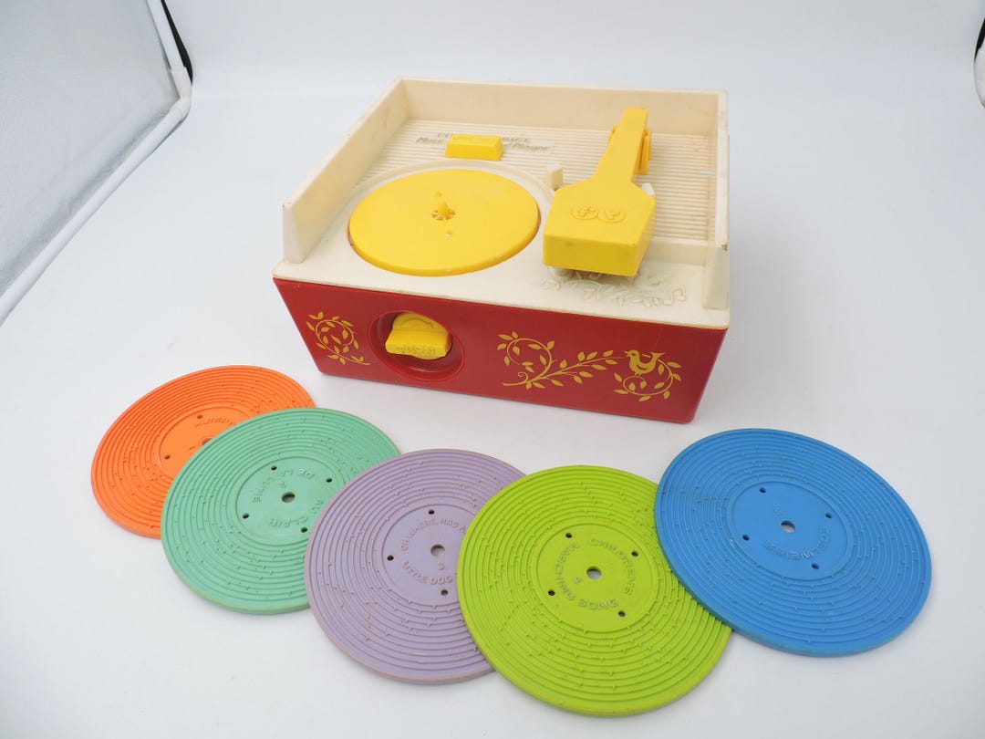 1971 Fisher Price Record Player With 5 Records - Etsy