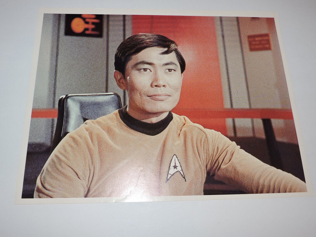 Vintage 1970s STAR TREK Official Helmsman Sulu George Takei Color ...
