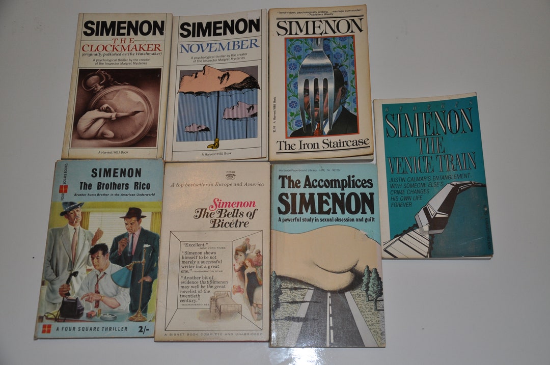 Lot of 7 Georges Simenon Vintage Softcover Books - Etsy