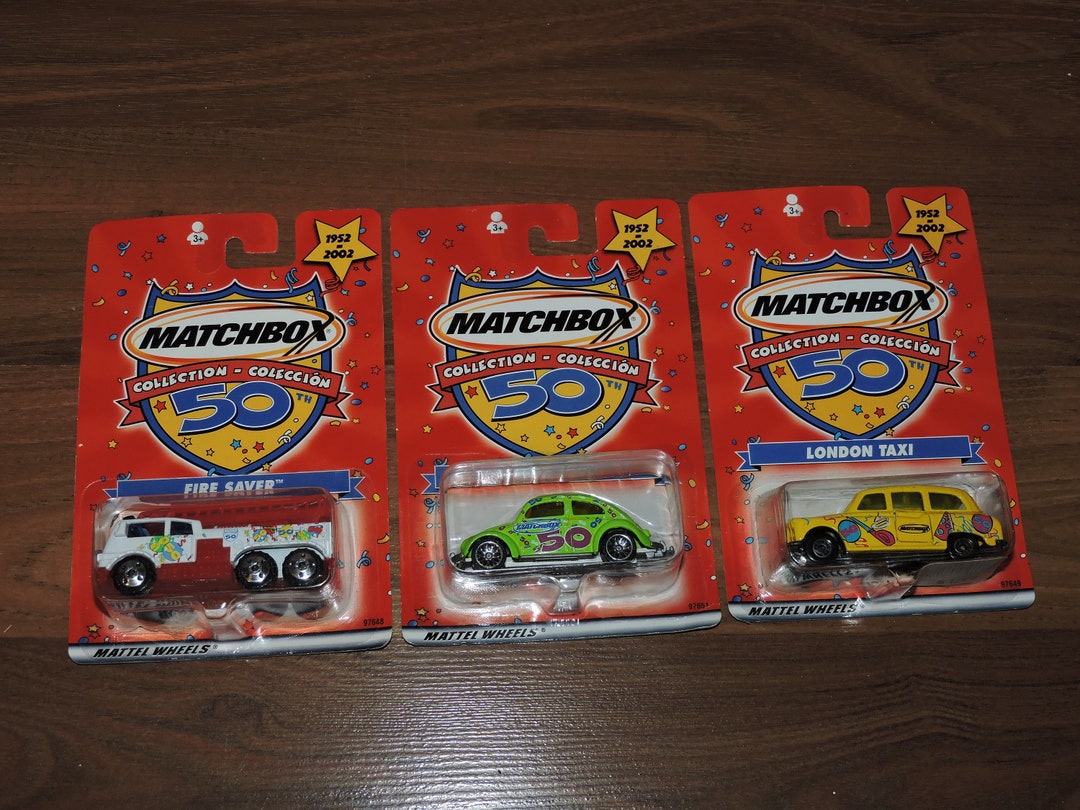 3x 50th Anniversay Vintage Matchbox Sealed Die-cast Toy Car Lot - Etsy